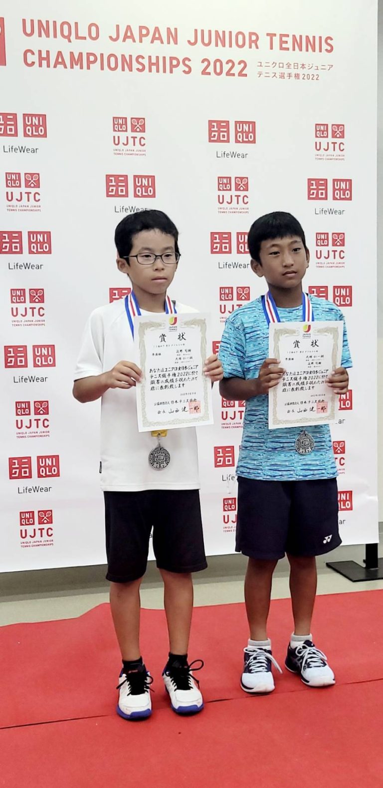 ユニクロ全日本ジュニアテニス選手権大会2022 U12男子ダブルス準優勝！ | ABCテニスアカデミー